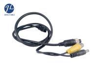 China Extension Four Pin Aviation Cable Connector M12 RCA For CCTV Camera for sale
