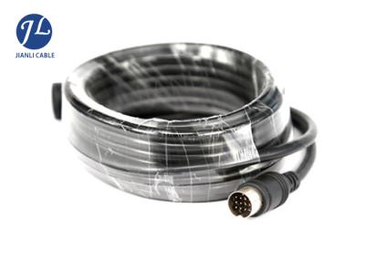 China Reversing Camera Extension Cable With 13 Pin Din Connector For Audio Power Video Signal for sale