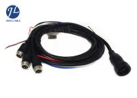 China Reversing Camera Extension Cable With 13 Pin Din Connector For Audio Power Video Signal for sale