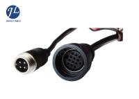 China 13 Pin To 4 Pin Mini Din Extension Cable For Car Video Recorder 4M-20M PU Jacket for sale