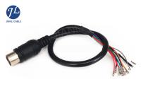 China Reverse Monitor Camera 13 Pin Din Cable , 10M Vehicle Monitoring System Wiring for sale