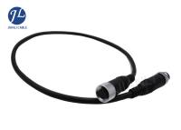 China Waterproof Electrical 2 Pin Connector M12 Sensor Cable For Vehicle Rear View System for sale