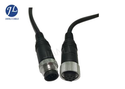 China Custom M12 Extension Cable With 8 Pin Male To Female Waterproof Connector for sale