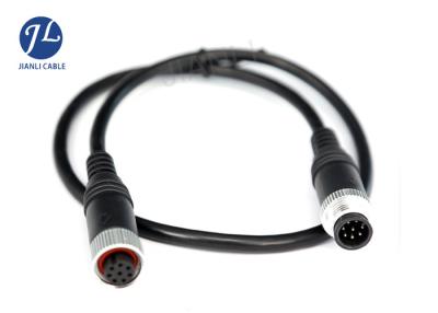 China M12 IP67 Car Top View Camera 8 Pin Extension Cable for sale