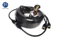China Car Backup Surveillance Camera Extension Cable With Metal 5 Pin Connector Customized for sale