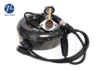 China Car Backup Surveillance Camera Extension Cable With Metal 5 Pin Connector Customized for sale