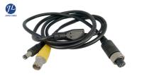 China Backup Camera Rca Bnc Video Power Cable With 4 Pin Screw Adapter For DVR CCTV for sale