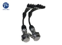 China 7 Pin Spring Coiled Electrical Cable Extension Cord For Farm Equipment Camera System for sale
