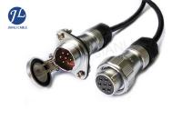 China Electrical 7 Pin Trailer Backup Camera Extension Cable With Pu Spiral Cord for sale
