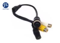 China Car Monitoring System BNC RCA Video Audio Cable With DC Adapter / 4 Pin Plug for sale