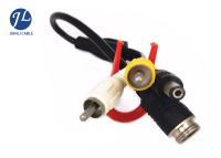 China Car Monitoring System BNC RCA Video Audio Cable With DC Adapter / 4 Pin Plug for sale