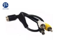 China Car Monitoring System BNC RCA Video Audio Cable With DC Adapter / 4 Pin Plug for sale