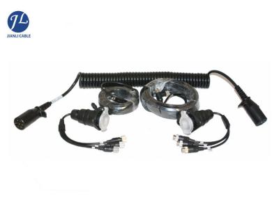China Copper Material Reversing Camera Extension Cable 7pin Trailer Connector for sale