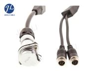 China 5 Pin Wire Panel Connector Car Rear View Camera Cable Male Female Diameter Circular Plug Socket for sale