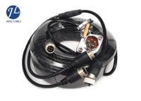 China Waterproof 7 Pin Car Reverse Camera Cable With Nickle Plated Connector for sale