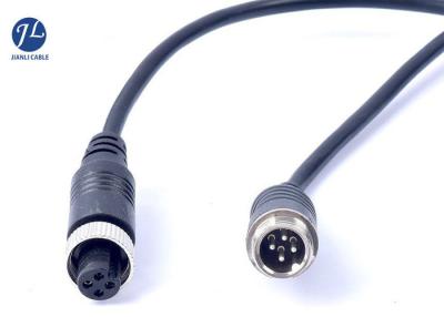 China Rear View Camera Cable Of 4 Pin Female Connector Aviation Plug Extension Cord for sale