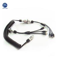 China Round Shape Car Backup Video Rear View Camera Cable For 4 Din Camera Connection for sale