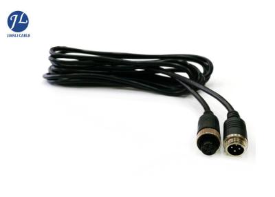 China Aviation Connector 4 Pin Din Waterproof CCTV Cable Length 1M , 3M , 5M for sale