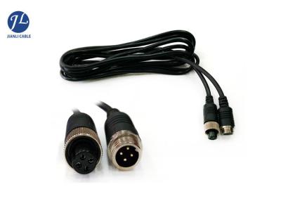 China Waterproof Shielding Truck Trailer Aviation Cable , Rear View Camera 4 Pin Cable for sale