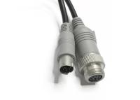 China Male To Male IP67 Copper Conductor Mini Din Camera Cable for sale