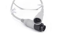 China 4M 6 Pin Metal Connector Coiled Trailer Cable For Bluetooth Camera for sale