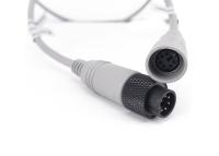 China 4M 6 Pin Metal Connector Coiled Trailer Cable For Bluetooth Camera for sale