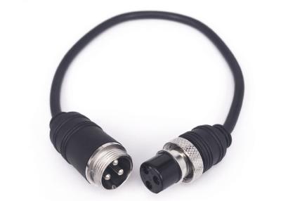 China Waterproof Rear View Camera System Aviation Cable , 3PIN M16 Male To Female Cable for sale