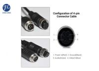 China 4 Copper Pin Connector Extension Aviation Cable With Waterproof Jacket for sale