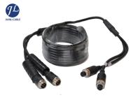 China Waterproof Car Side View A/V System 4PIN Aviation Cable Male To Female for sale