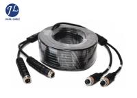 China Waterproof Car Side View A/V System 4PIN Aviation Cable Male To Female for sale