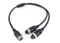 China Car Back Up Camera 8 PIN Slim Extension Cable Audio Video System for sale