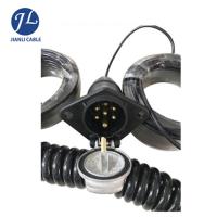 China Customized High End 7 Pin Rear View Camera Trailer Cable Connector for sale