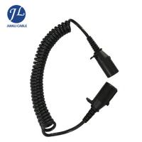 China Male To Female Rear View Camera Cable 7 Pin Din Connector Spiral Trailer Cable for sale
