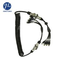 China Round Shape Car Backup Video Rear View Camera Cable For 4 Din Camera Connection for sale