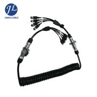 China Heavy Duty Trailer 5 Pin Screw Lock Connector Reverse Camera Cable for sale