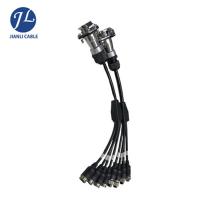 China Round Shape Car Backup Video Rear View Camera Cable For 4 Din Camera Connection for sale