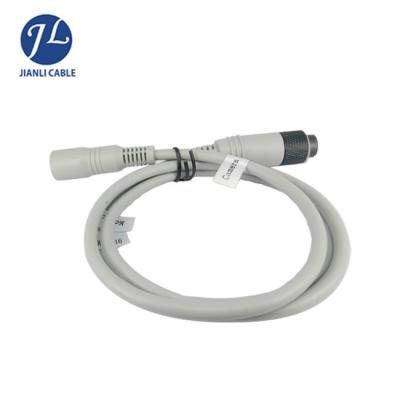 China OD 5.0mm 3.9 Inch 4 Pin Bulkhead Backup Camera Cable for sale