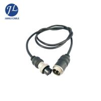 China Ip67 Rear View Camera Aviation Cable 3 Pin M16 Male To Female Cable In Black for sale