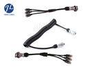 China Truck Rear View Camera System Coiled Trailer Wire Heavy Duty Metal Connectors for sale