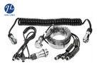 China Truck Rear View Camera System Coiled Trailer Wire Heavy Duty Metal Connectors for sale