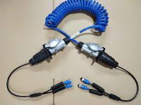 China 7 Pin 7 Pin Trailer Camera Extension Cable For Rear View System for sale