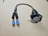 China 7 Pin 7 Pin Trailer Camera Extension Cable For Rear View System for sale