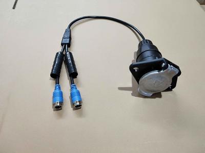 China 7 Pin 7 Pin Trailer Camera Extension Cable For Rear View System for sale