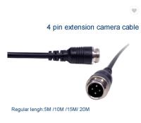 China Male To Female Car Rear View Camera Extension Video Cable for sale