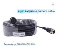 China Male To Female Car Rear View Camera Extension Video Cable for sale