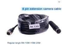 China Male To Female Car Rear View Camera Extension Video Cable for sale