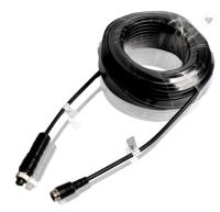 China Male To Female Car Rear View Camera Extension Video Cable for sale