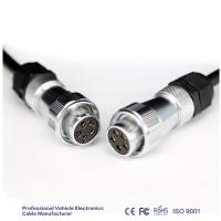 China Waterproof 5 Pin Trailer Power Cable With Metal Male Female Connector for sale