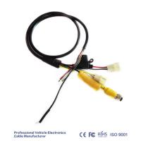 China Rear View Camera System Audio Video Cable Waterproof 4 Pin Aviation to Rca for sale