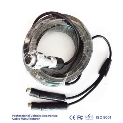 China Waterproof Car Rear View Backup Camera Cable 5 Pin Female To Female Trailer for sale